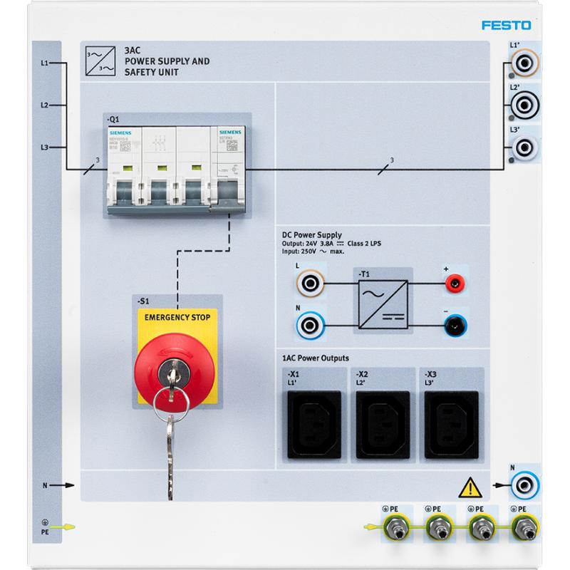 LabVolt Series by Festo Didactic - 3 AC Power Supply and Safety Unit ...
