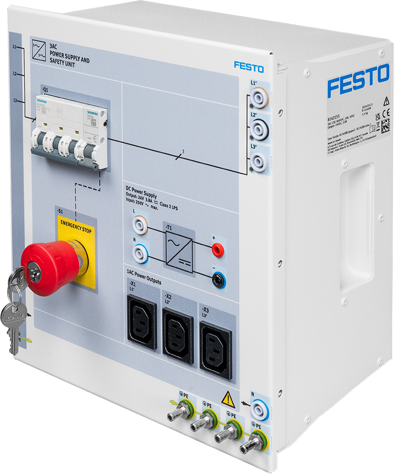 LabVolt Series by Festo Didactic - 3 AC Power Supply and Safety Unit ...